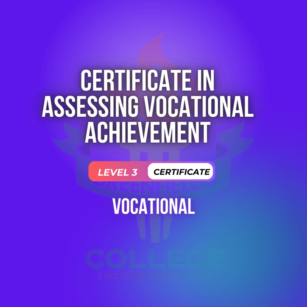 Certificate in Assessing Vocational Achievement Level 3 (RQF) V9U ...